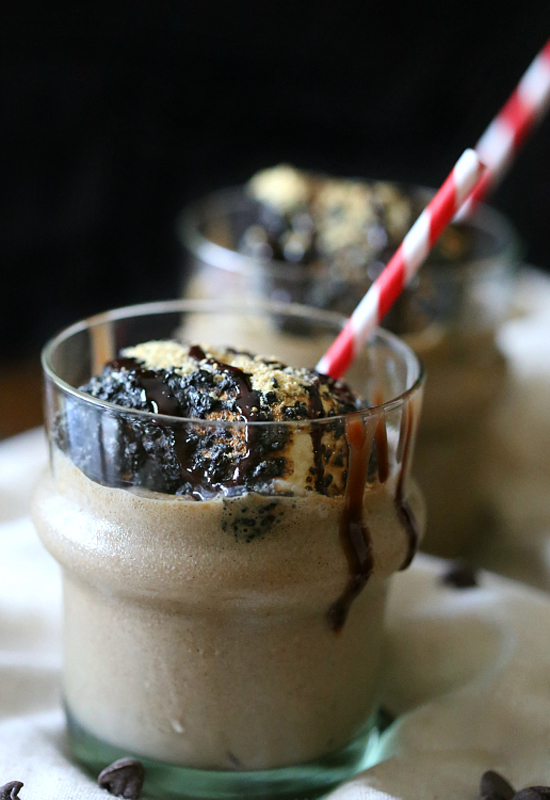 Double Chocolate S’mores Milkshake | Campfire Marshmallows