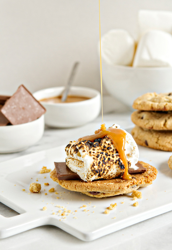 Salted Caramel S’mores | Campfire Marshmallows