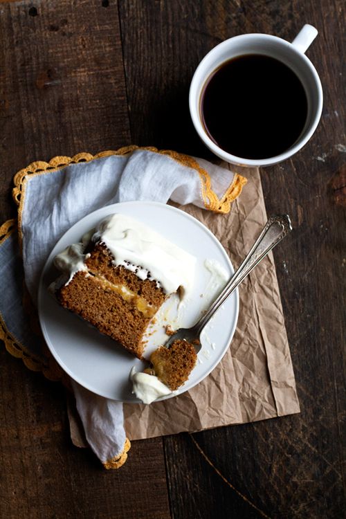 Gingerbread and Lemon Curd Cake | Campfire Marshmallows