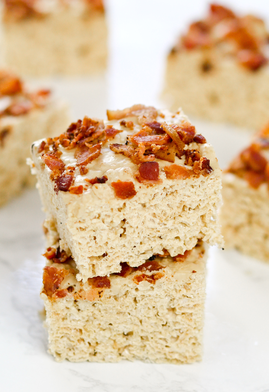 Maple Bacon Crispy Squares | Campfire Marshmallows